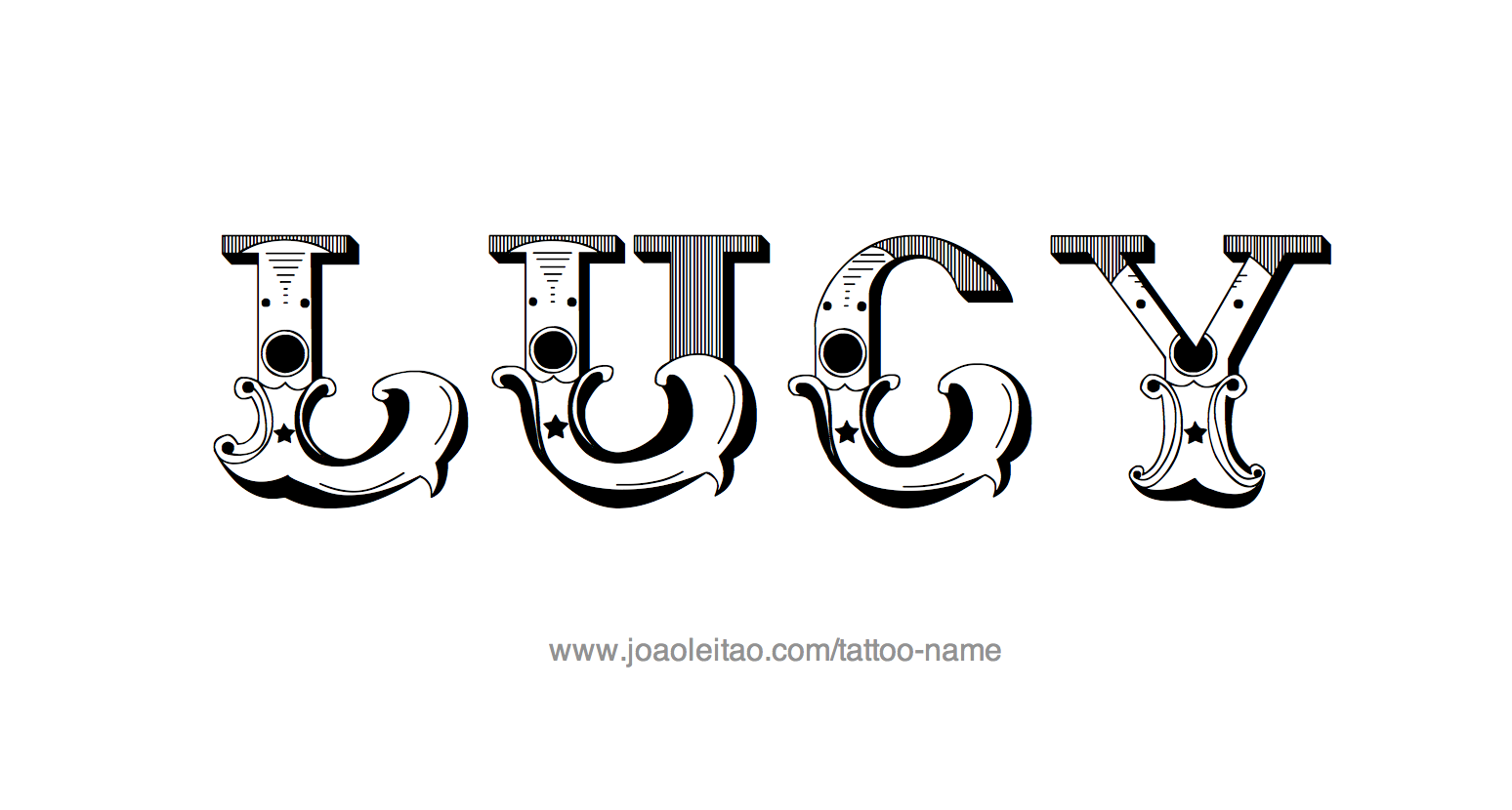Lucy Name Tattoo Designs