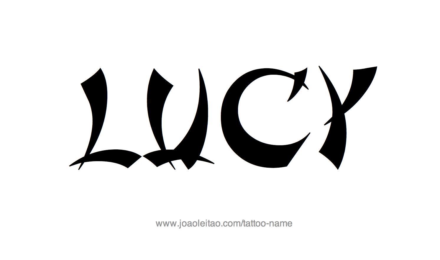 Lucy Name Tattoo Designs