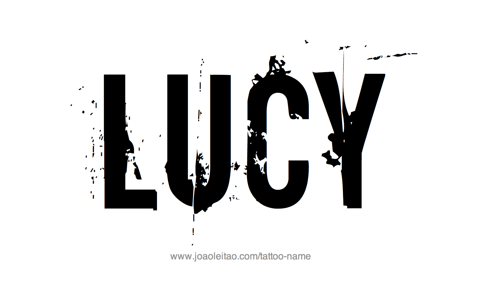 Lucy Name Tattoo Designs