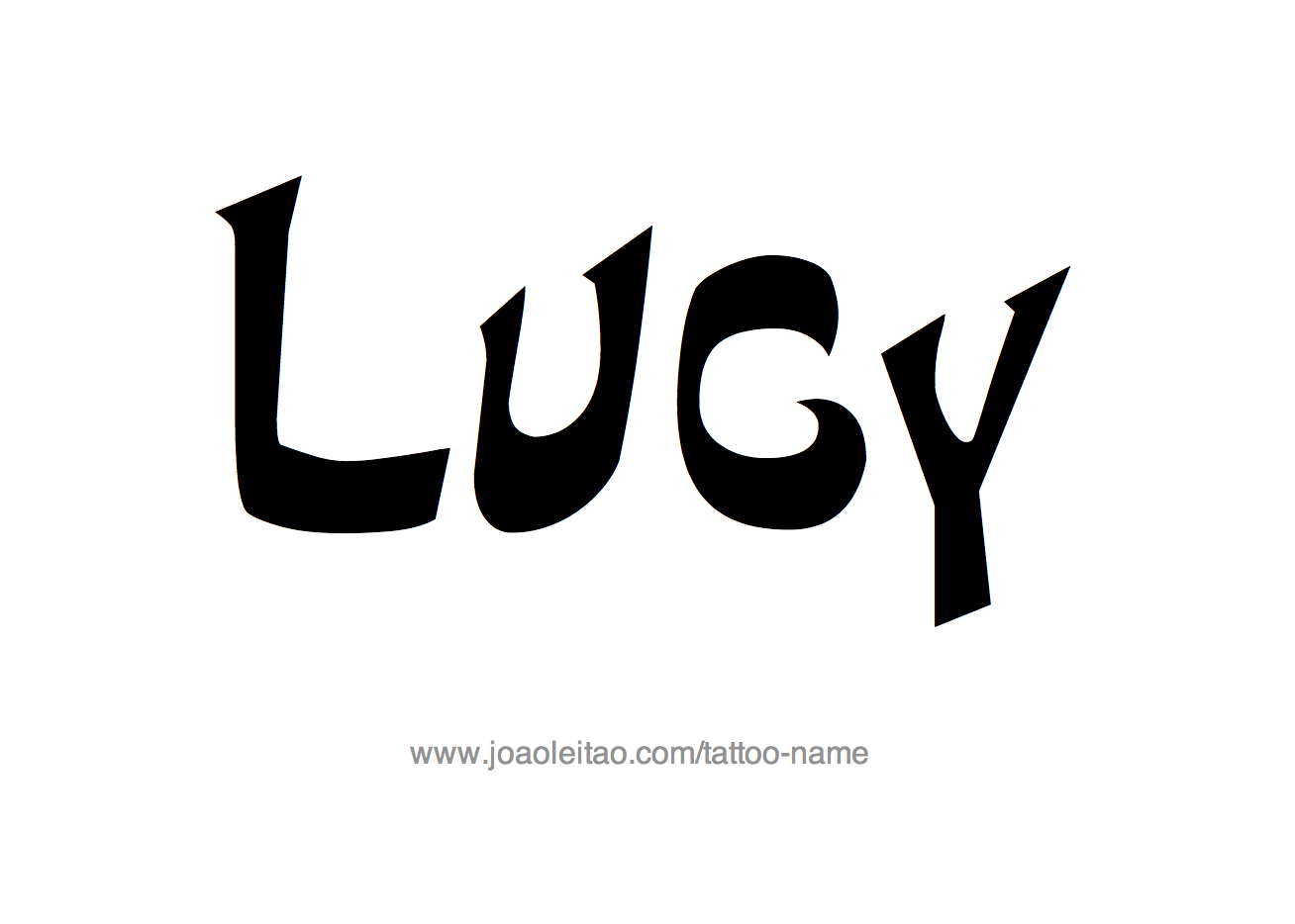 Lucy Name Tattoo Designs