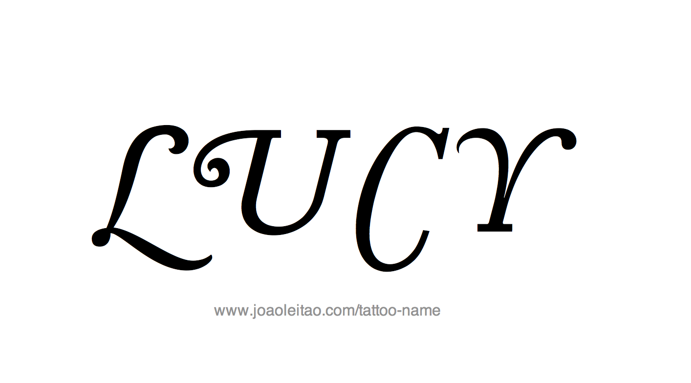 Lucy Name Tattoo Designs