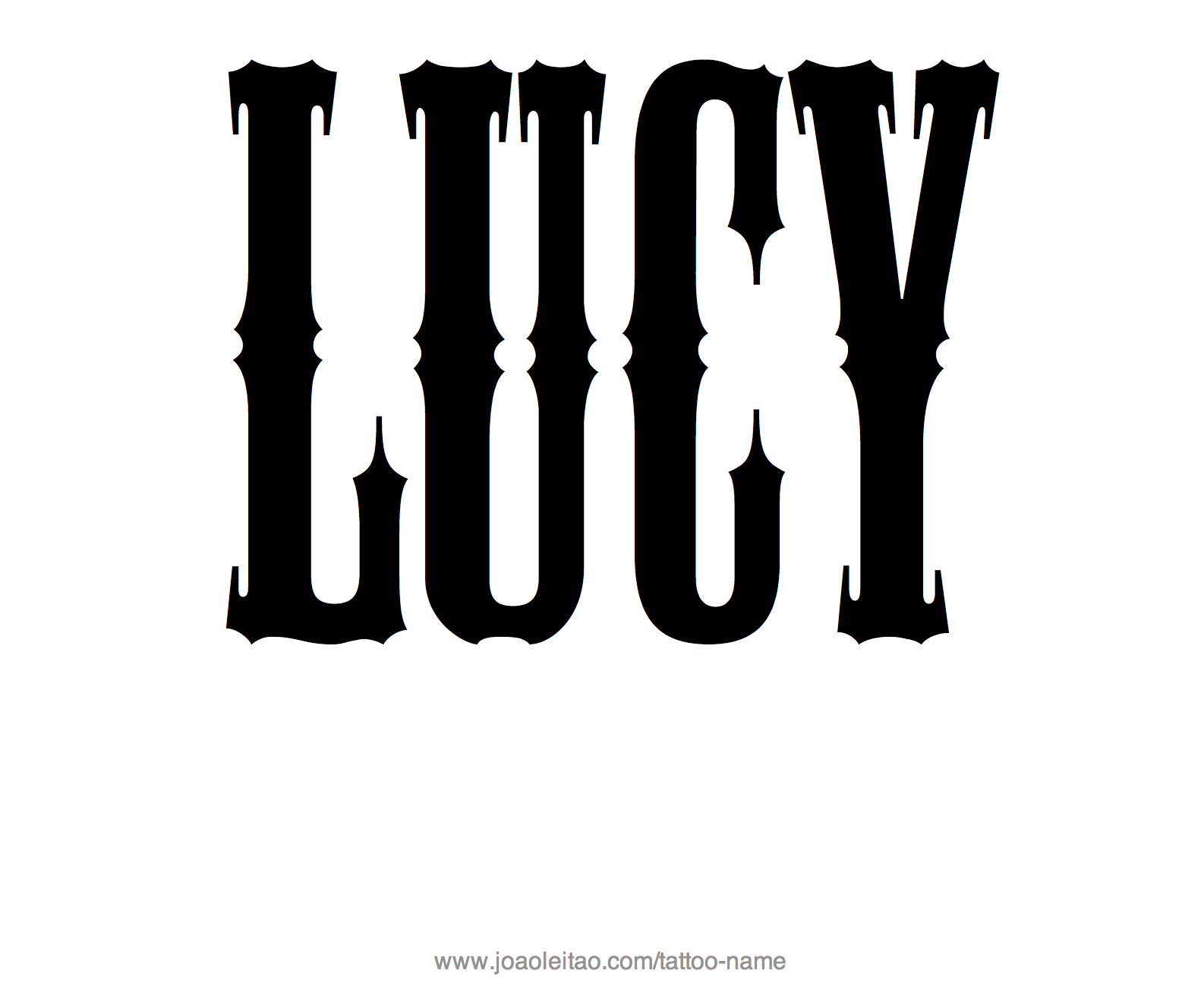Lucy Name Tattoo Designs