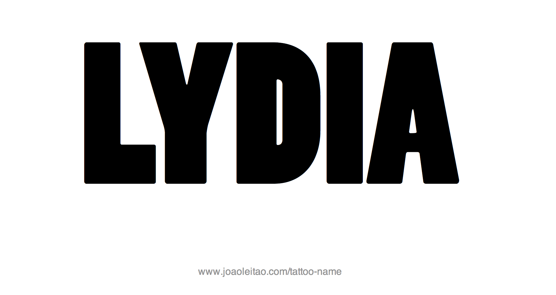 Lydia Name Tattoo Designs