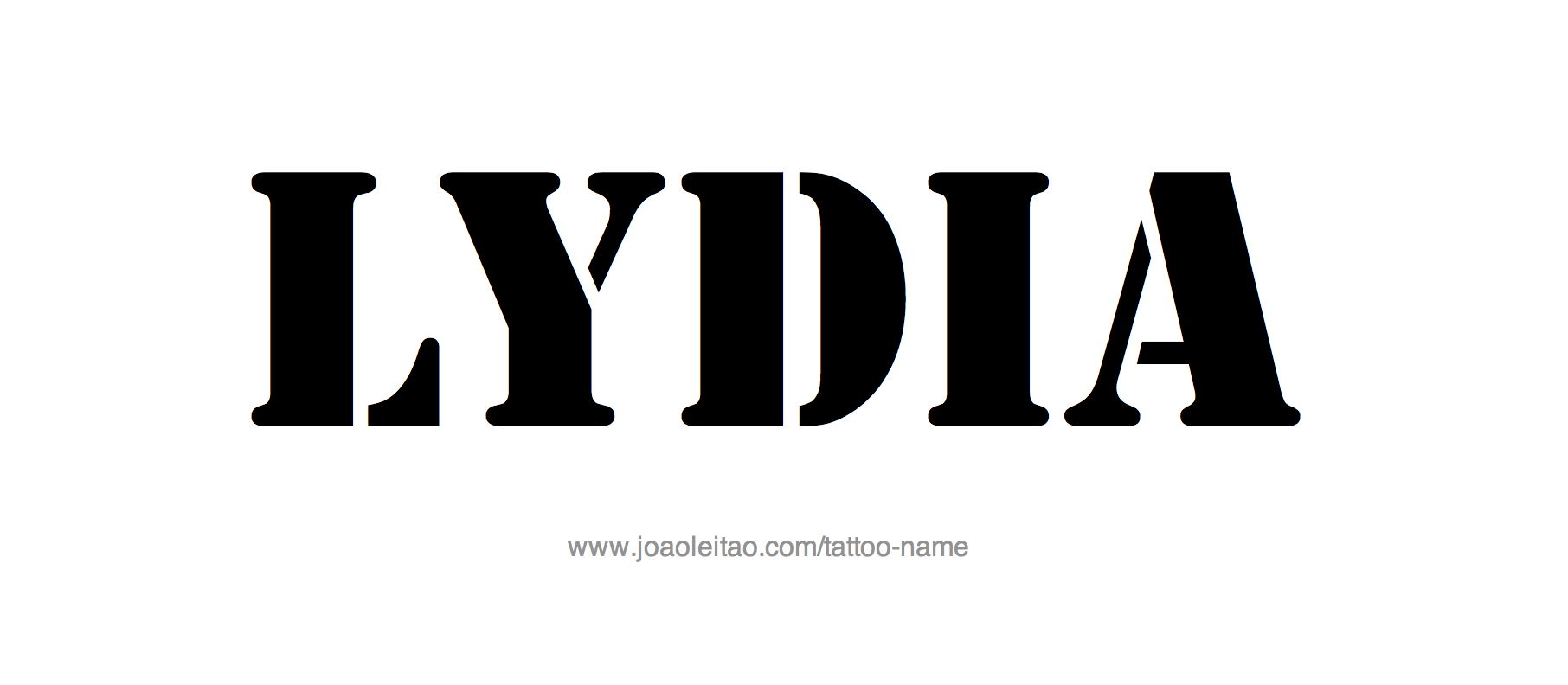 Lydia Name Tattoo Designs