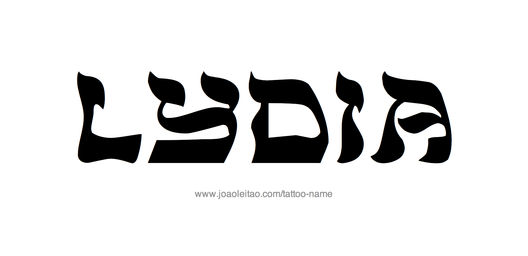 Lydia Name Tattoo Designs