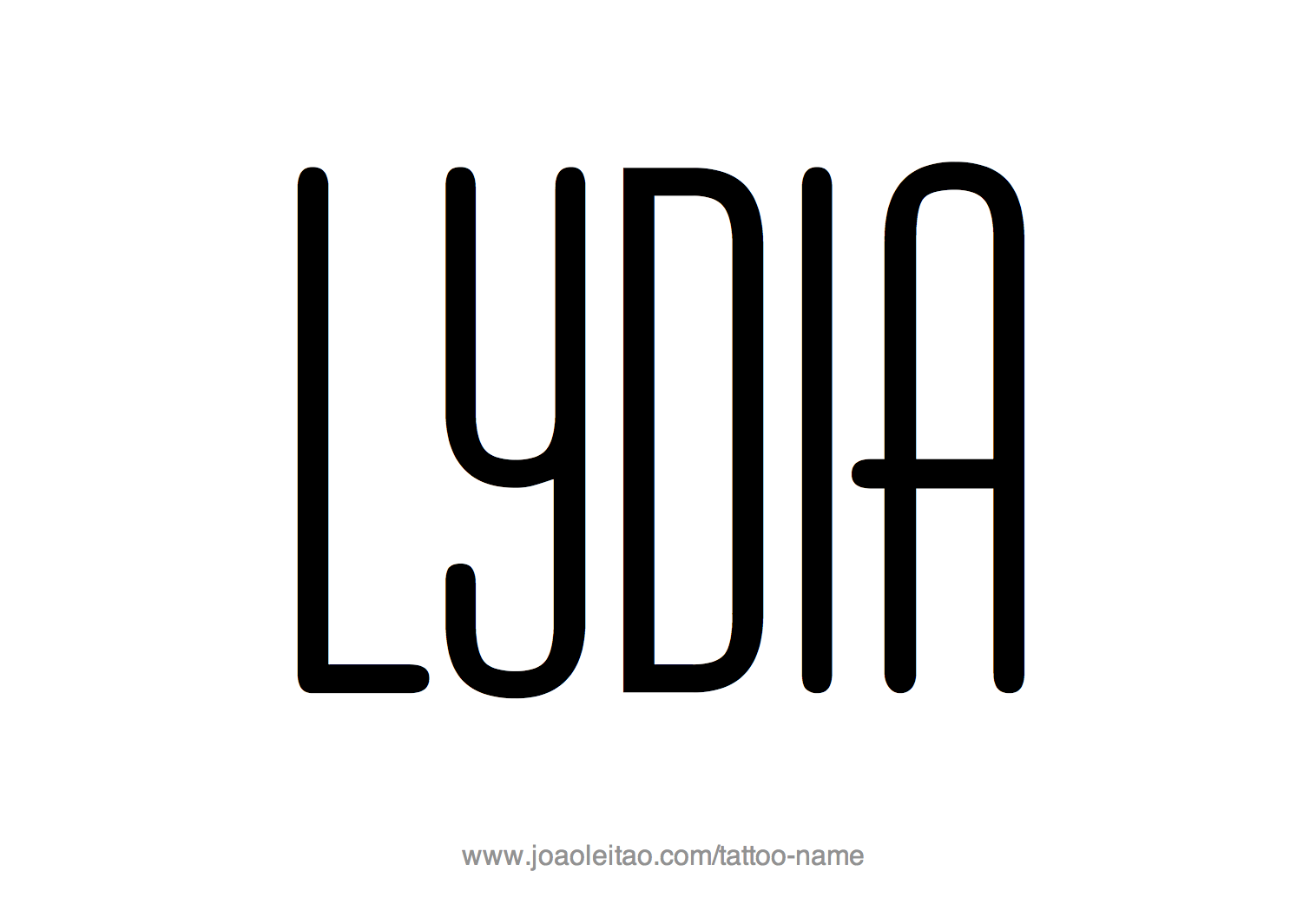 Lydia Name Tattoo Designs