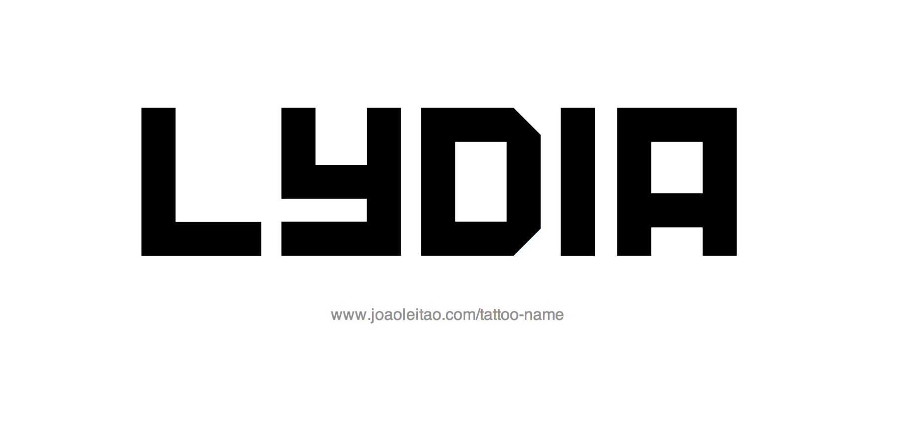 Lydia Name Tattoo Designs