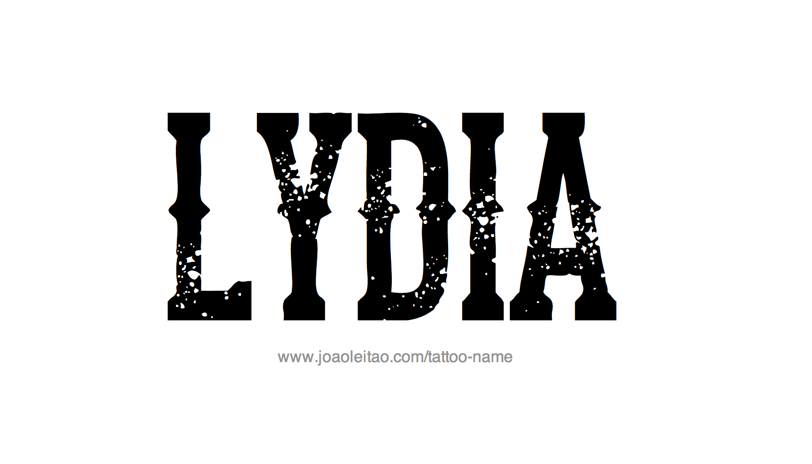 Lydia Name Tattoo Designs