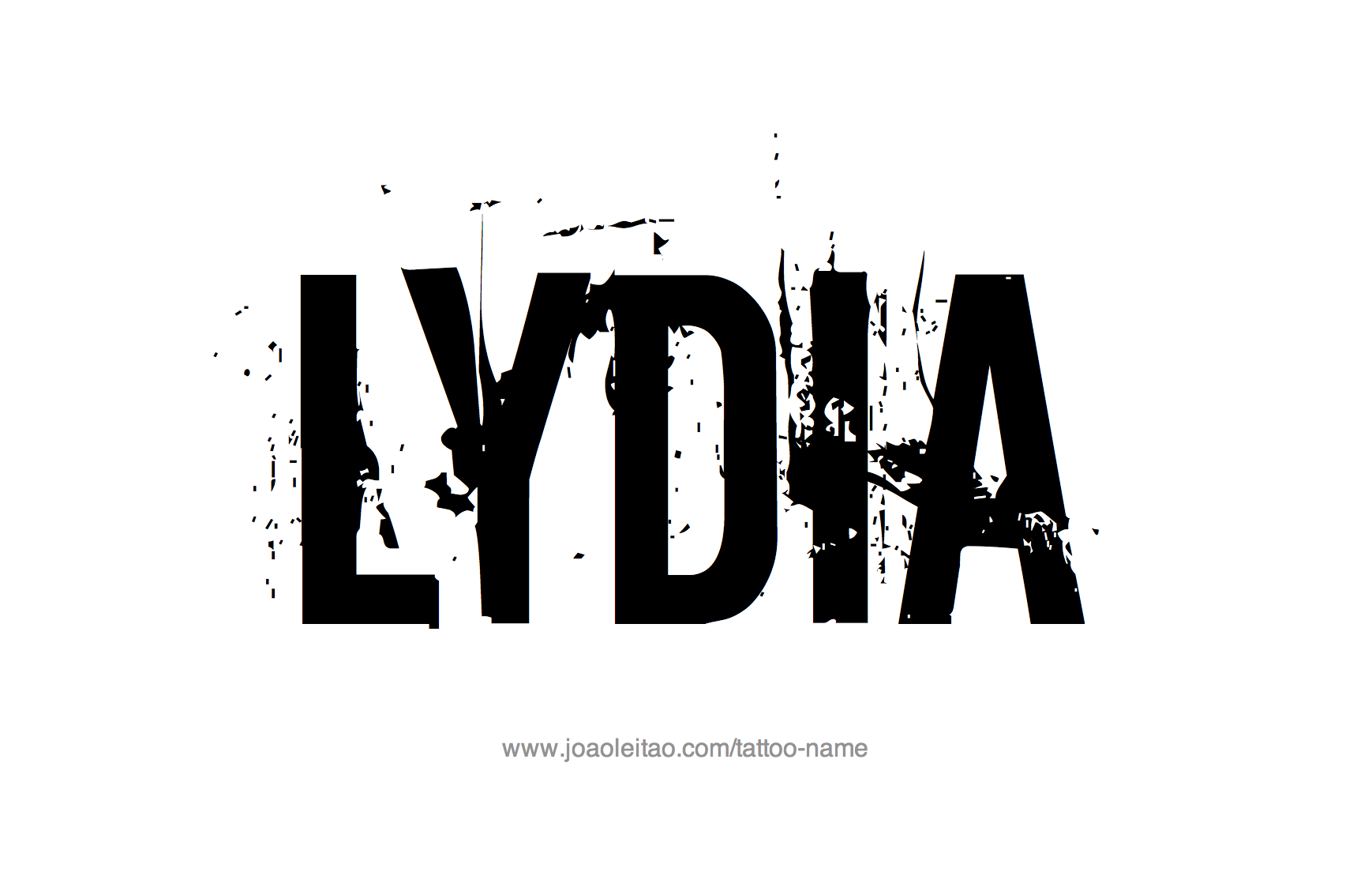 Lydia Name Tattoo Designs