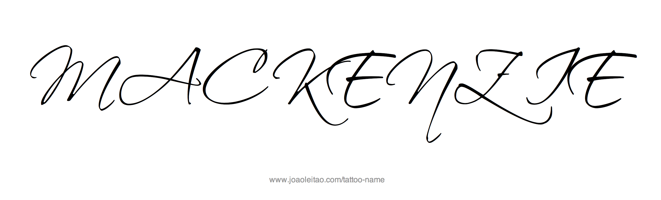 Mackenzie Name Tattoo Designs