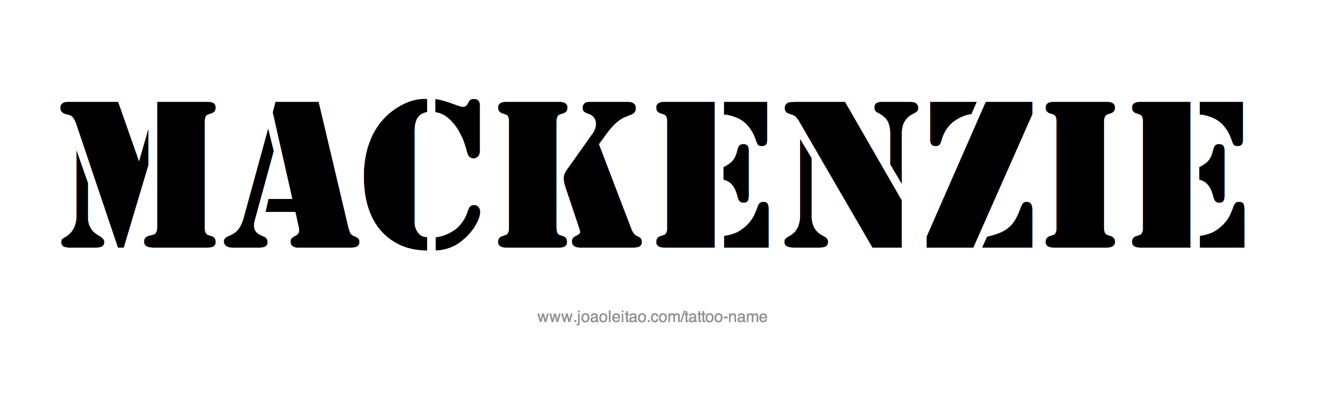 Mackenzie Name Tattoo Designs