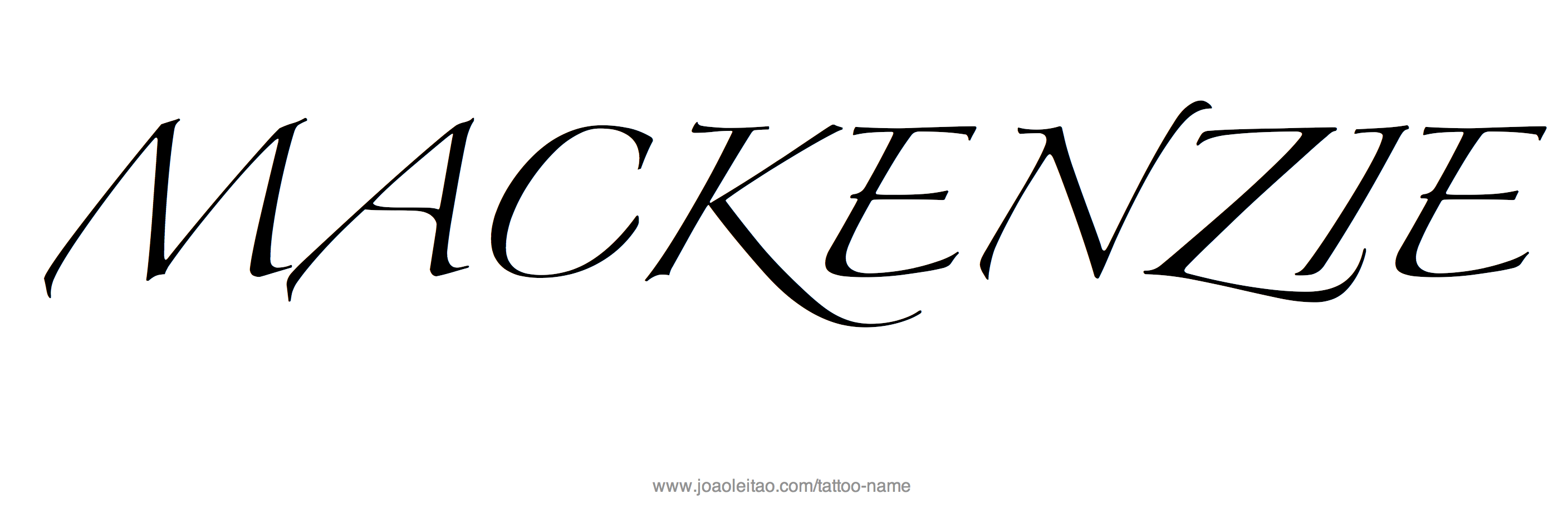 Mackenzie Name Tattoo Designs