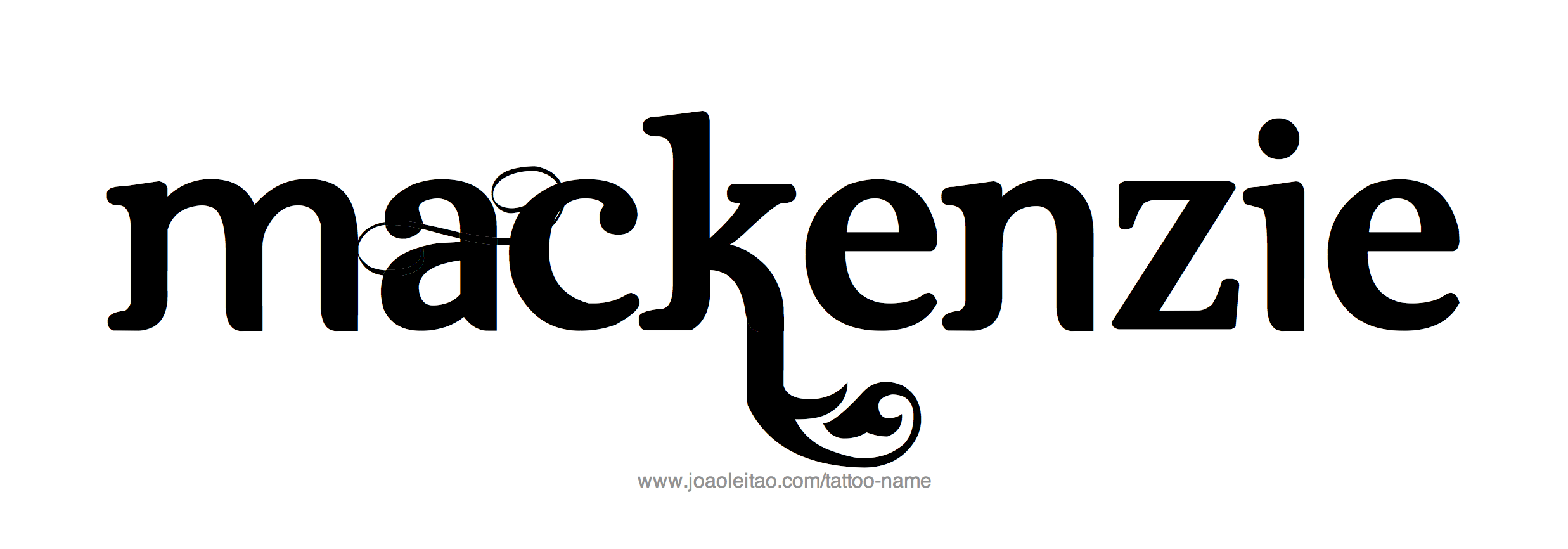 Mackenzie Name Tattoo Designs