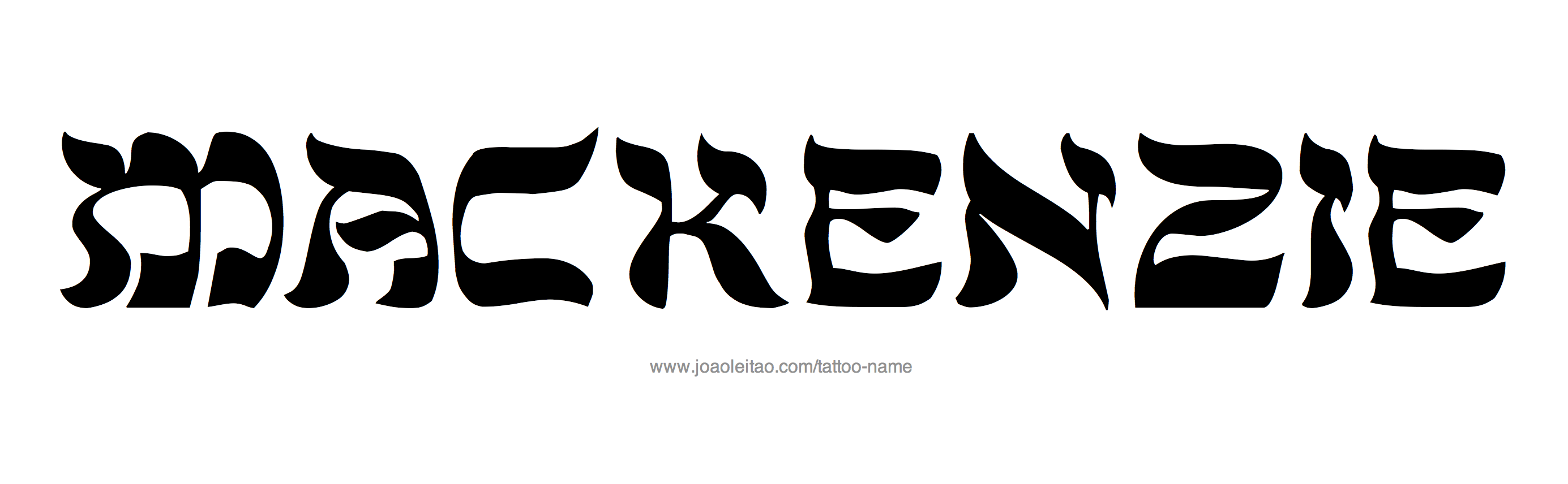 Mackenzie Name Tattoo Designs