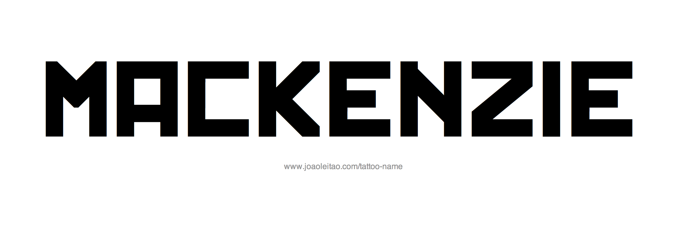 Mackenzie Name Tattoo Designs