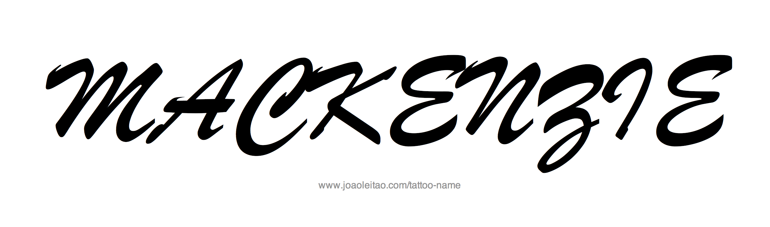 Mackenzie Name Tattoo Designs Cool