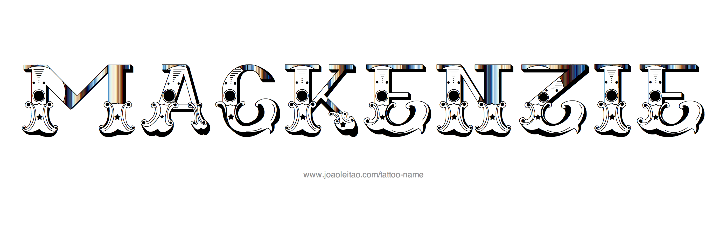 Mackenzie Name Tattoo Designs