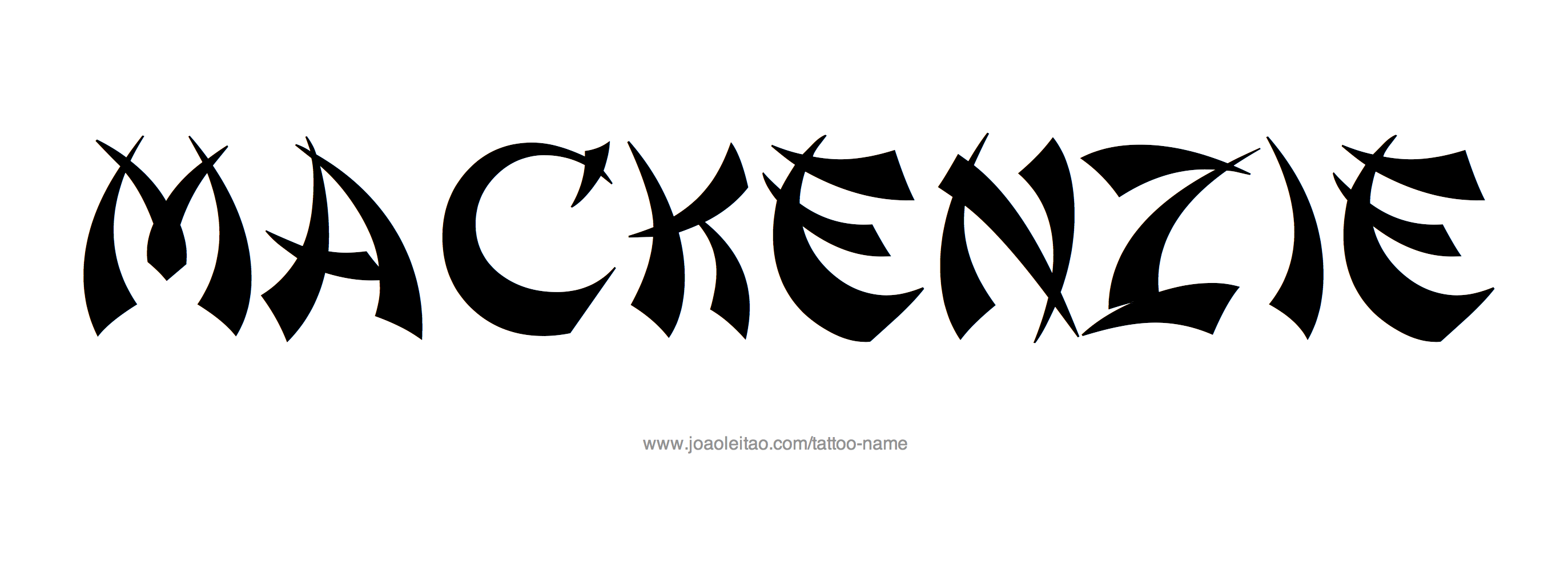 Mackenzie Name Tattoo Designs