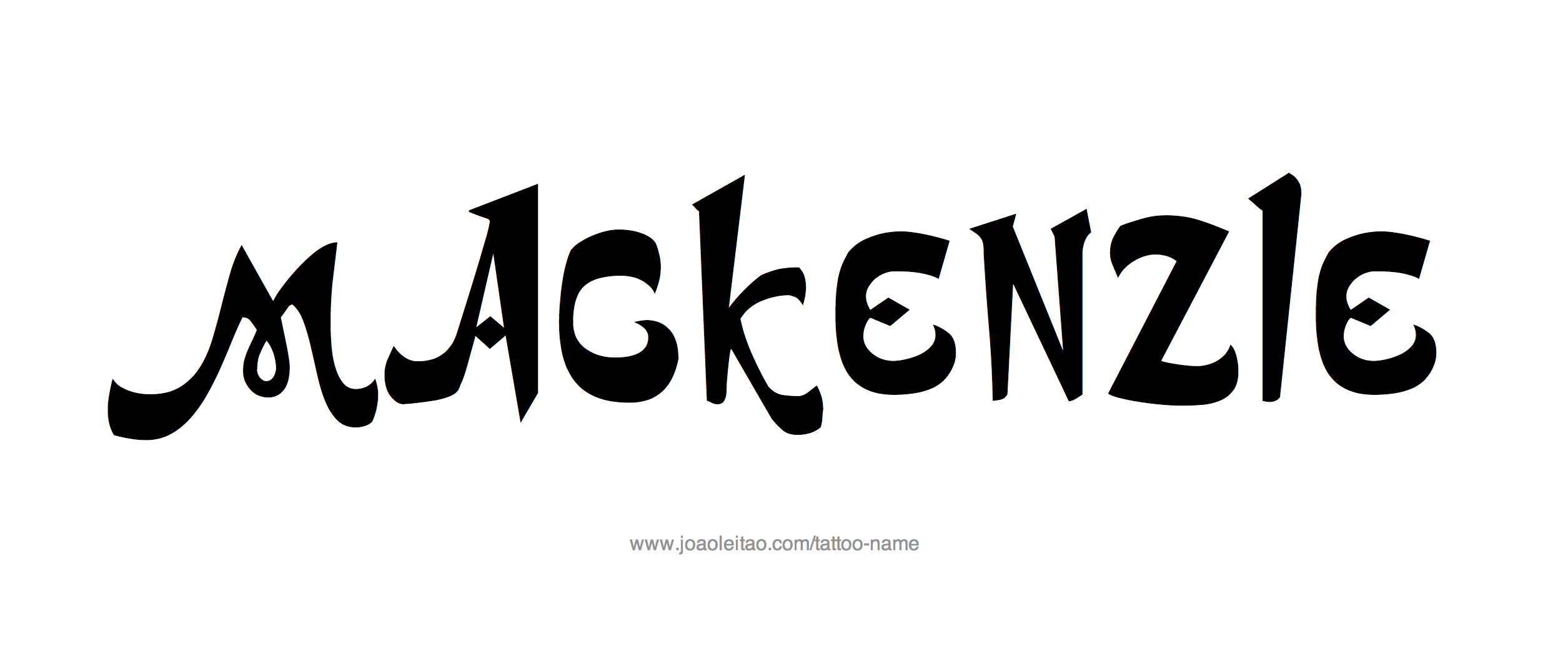 Mackenzie Name Tattoo Designs