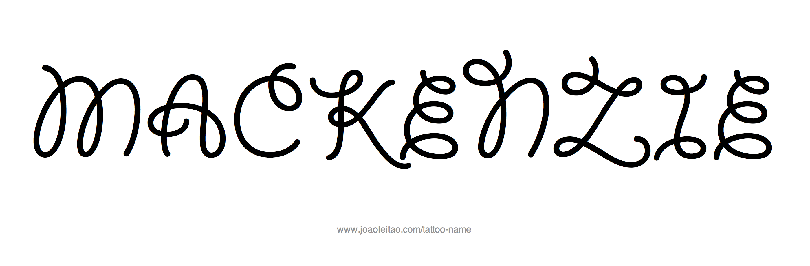 Mackenzie Name Tattoo Designs