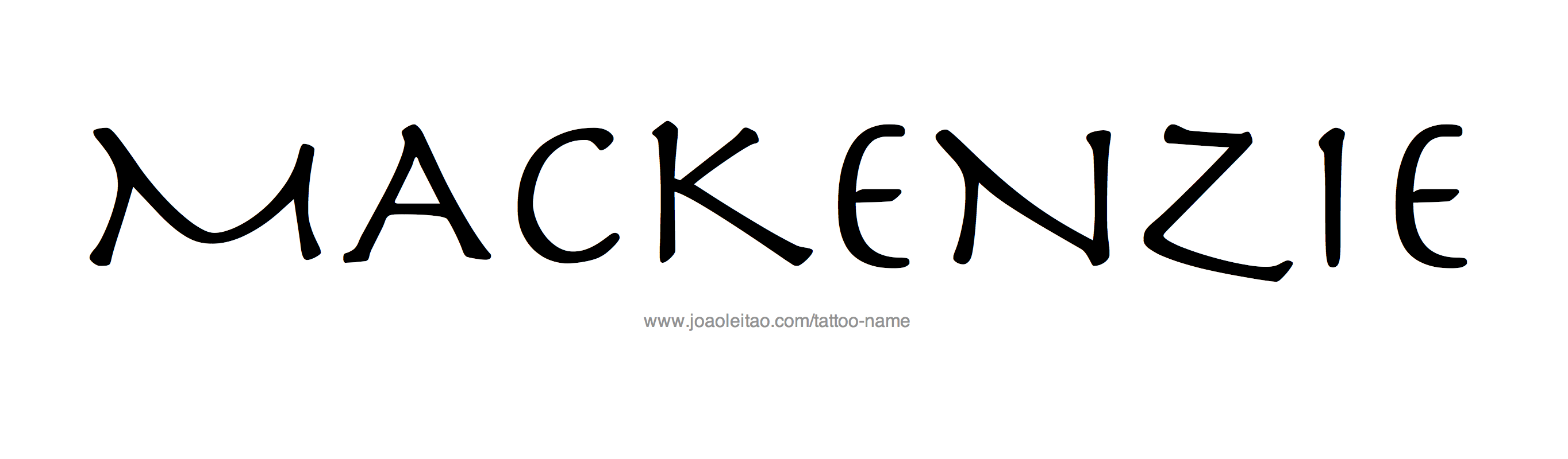 Mackenzie Name Tattoo Designs