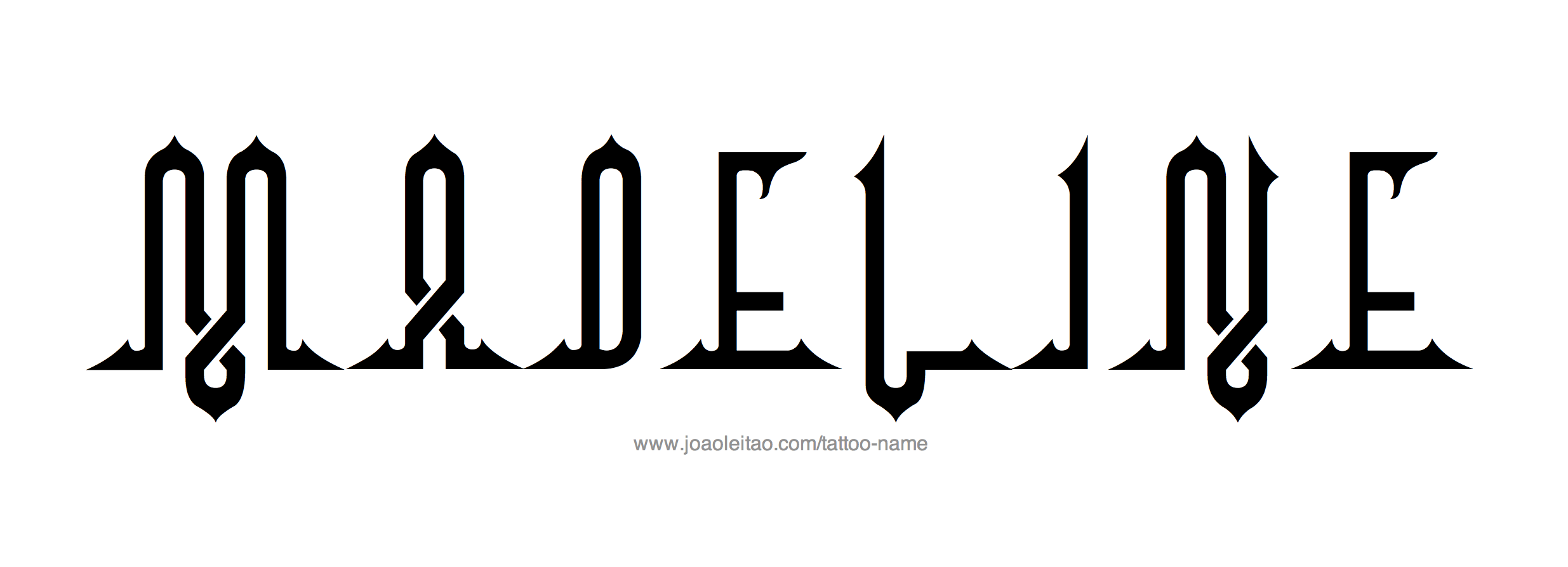 Madeline Name Tattoo Designs
