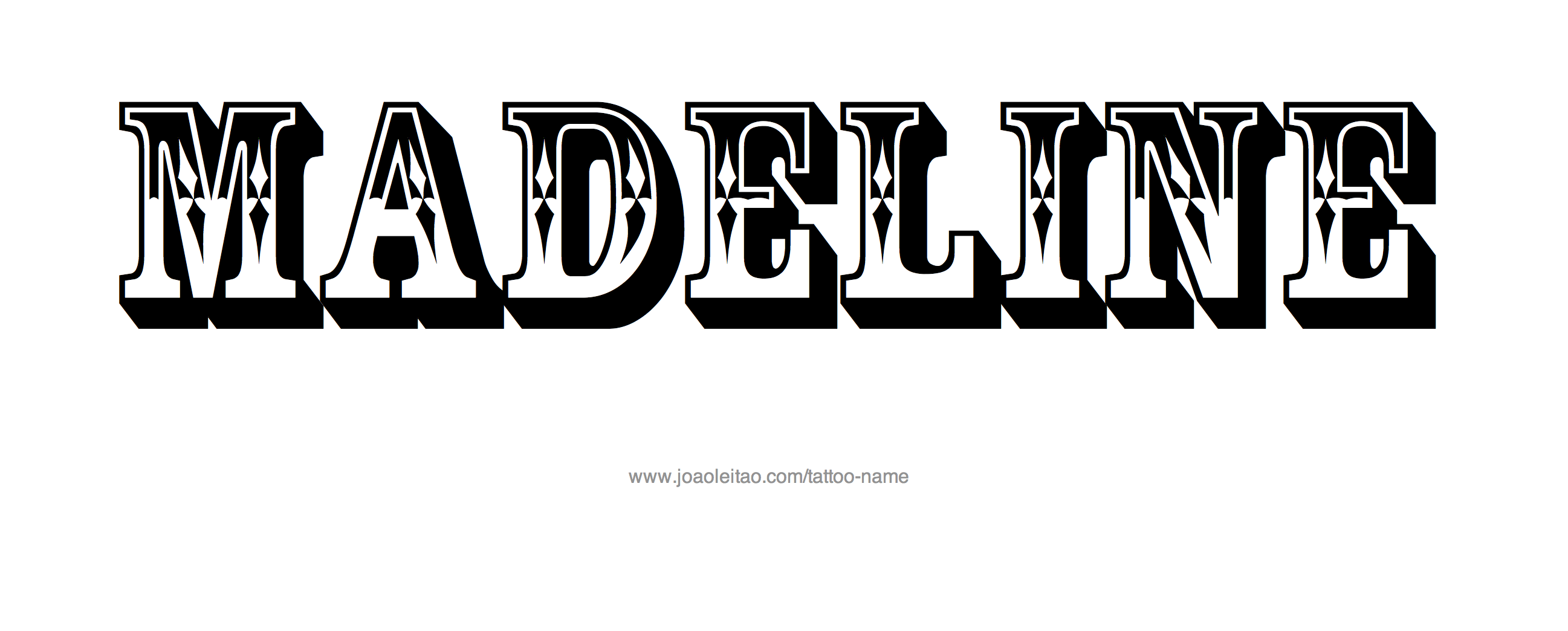 Madeline Name Tattoo Designs