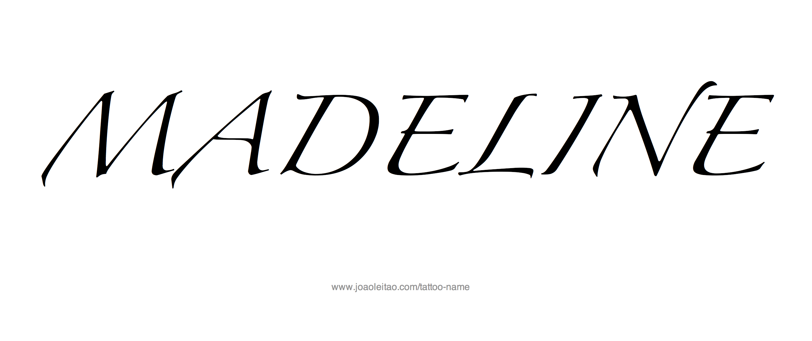 Madeline Name Tattoo Designs