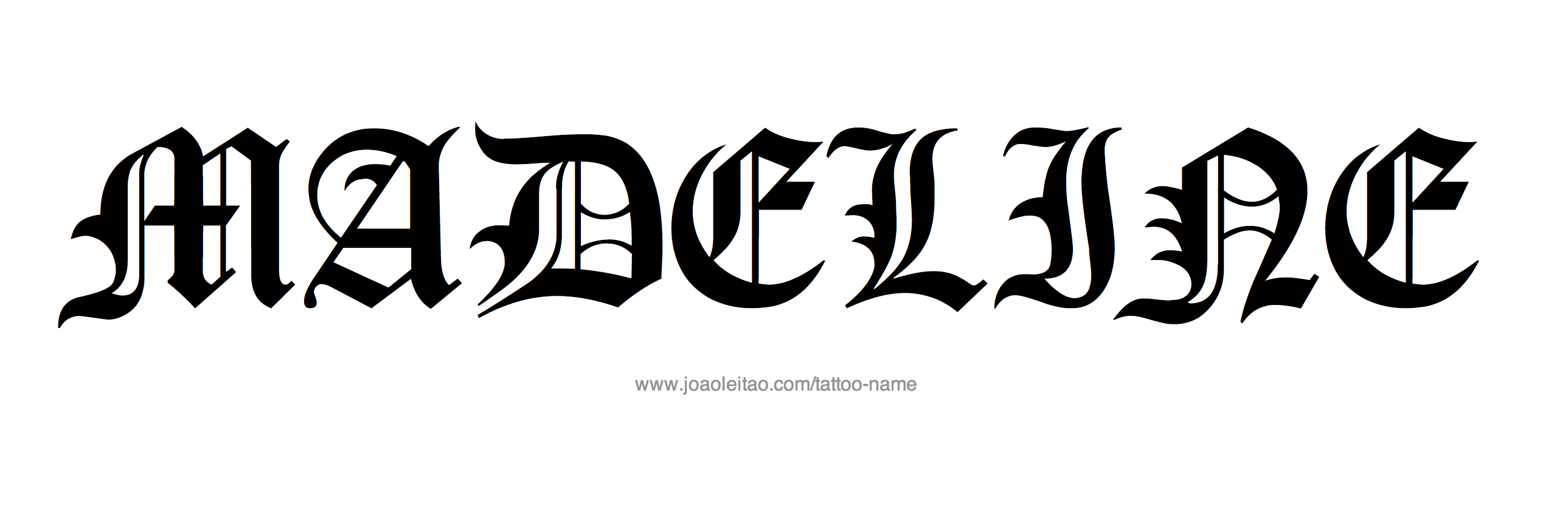 Madeline Name Tattoo Designs