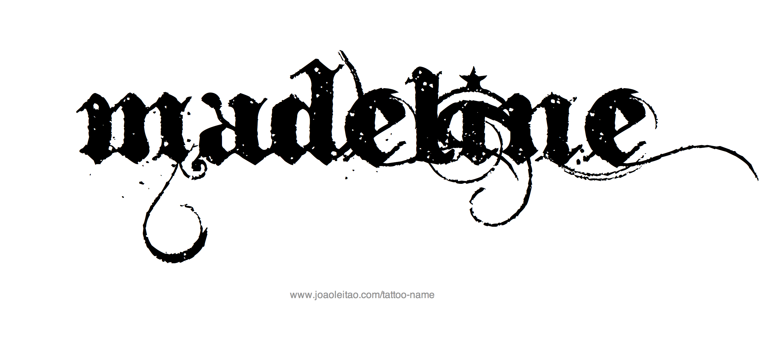 Madeline Name Tattoo Designs