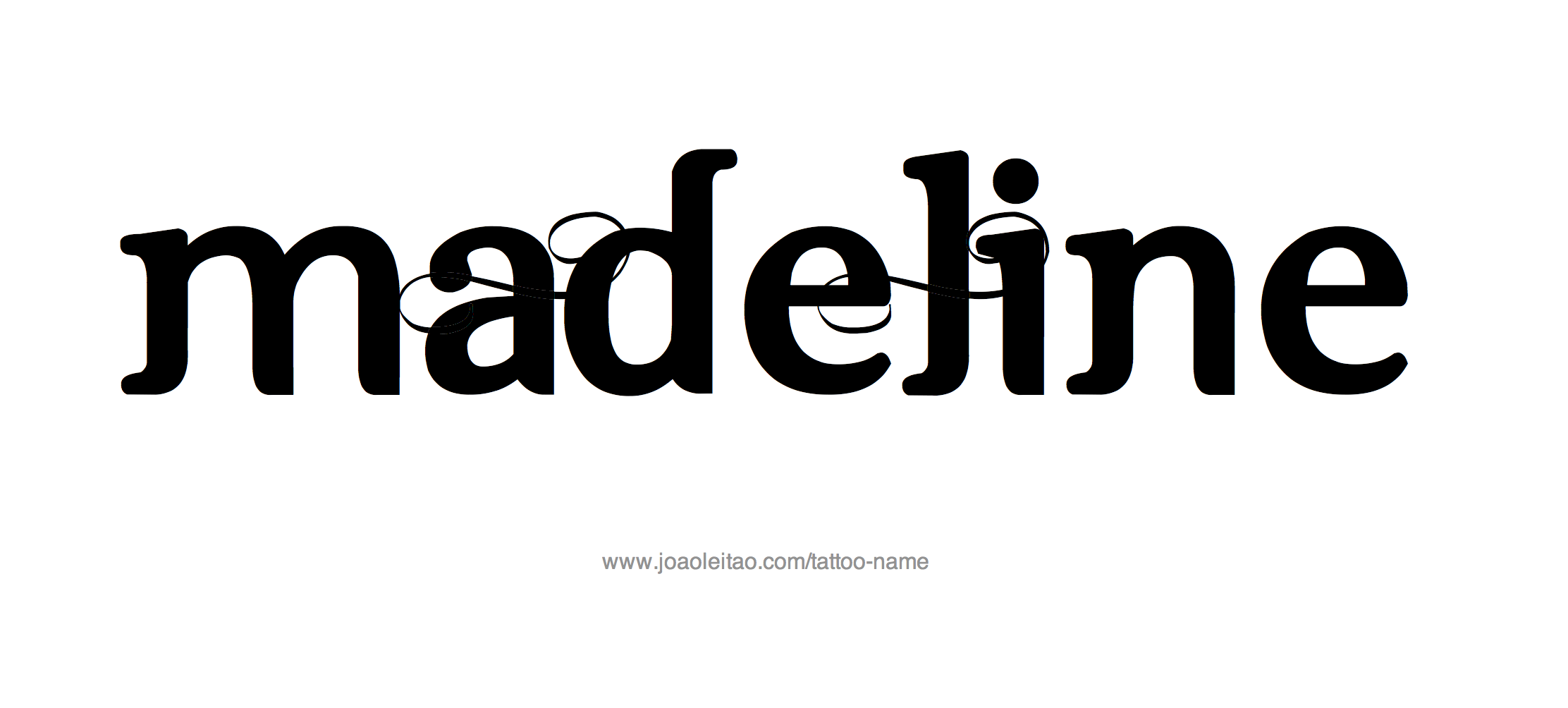 Madeline Name Tattoo Designs