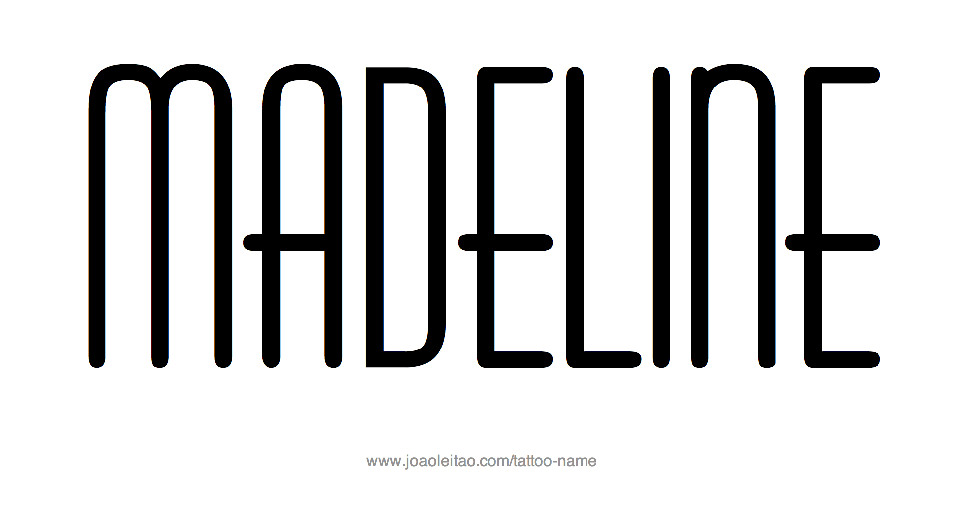 Madeline Name Tattoo Designs
