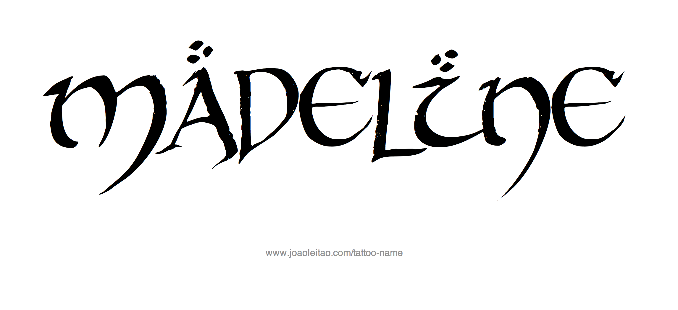 Madeline Name Tattoo Designs
