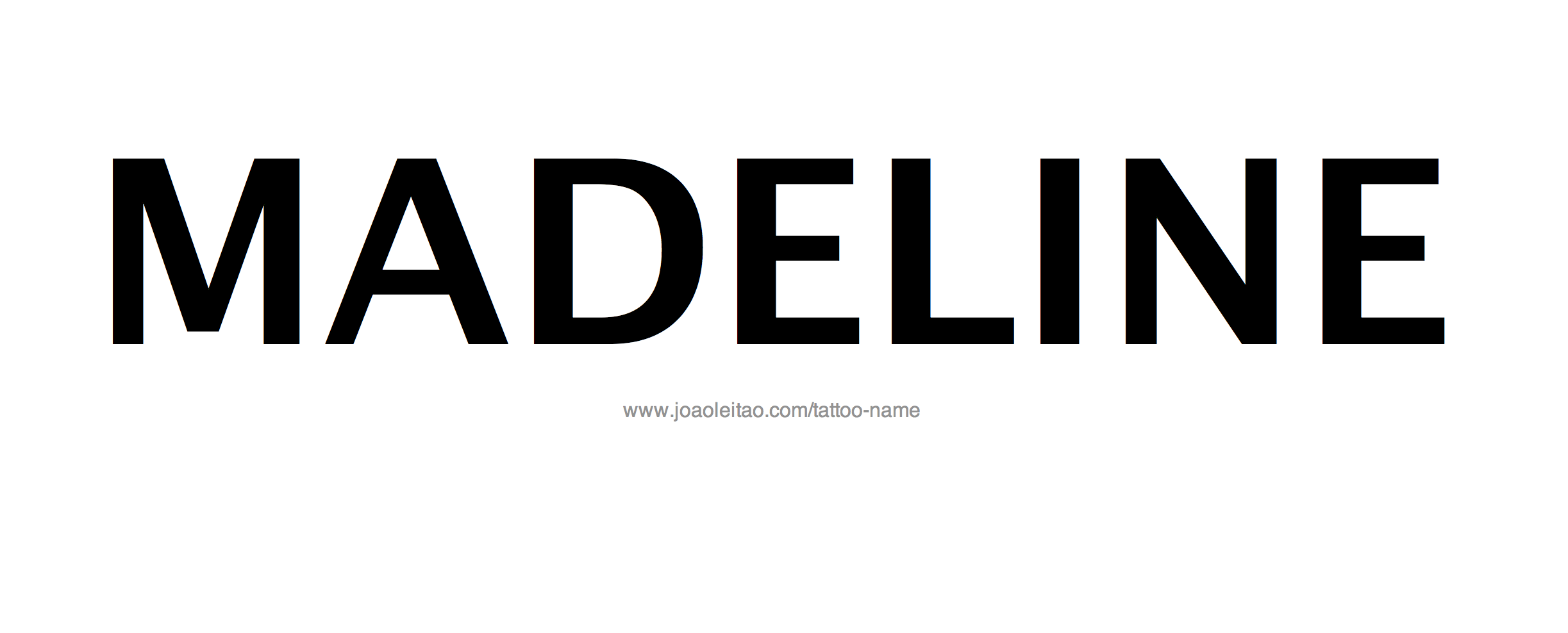 Madeline Name Tattoo Designs