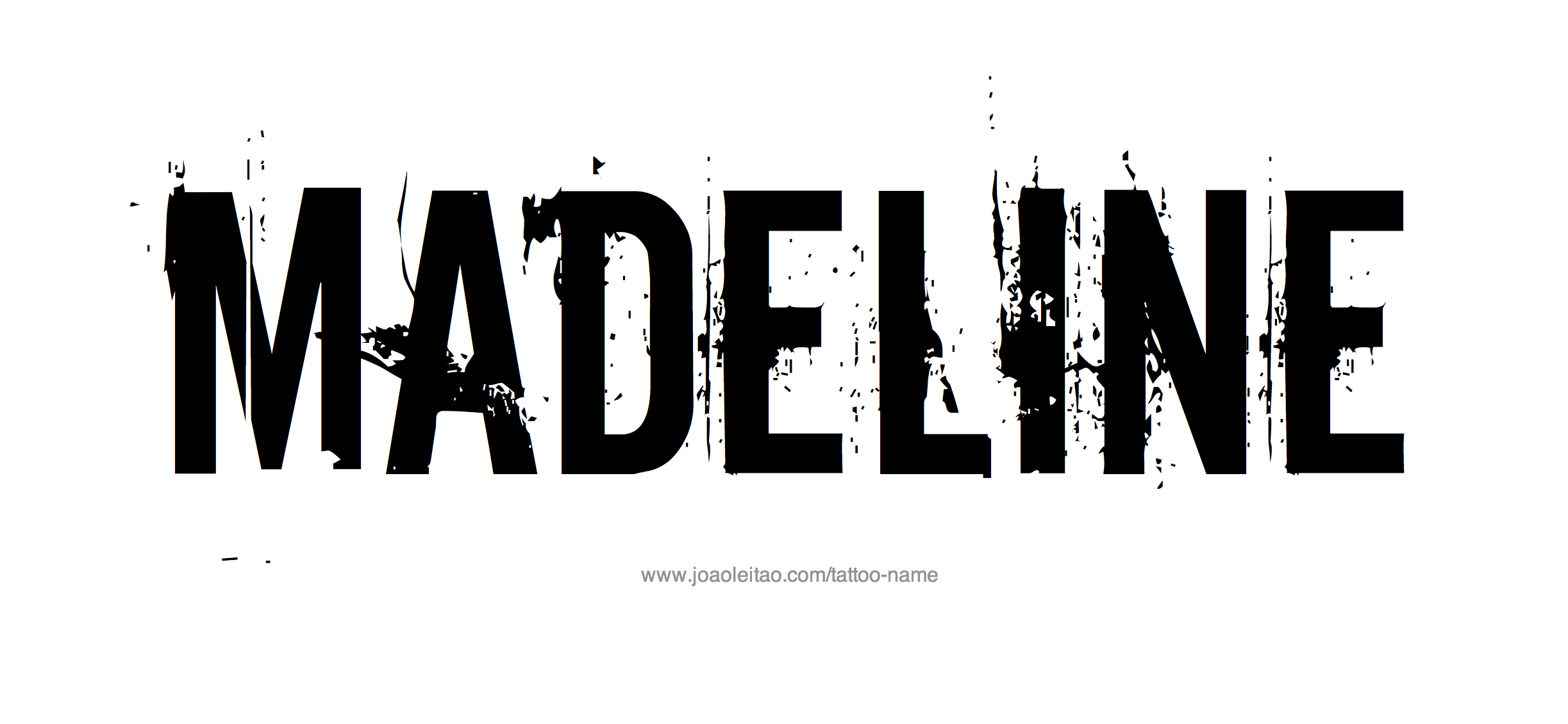Madeline Name Tattoo Designs