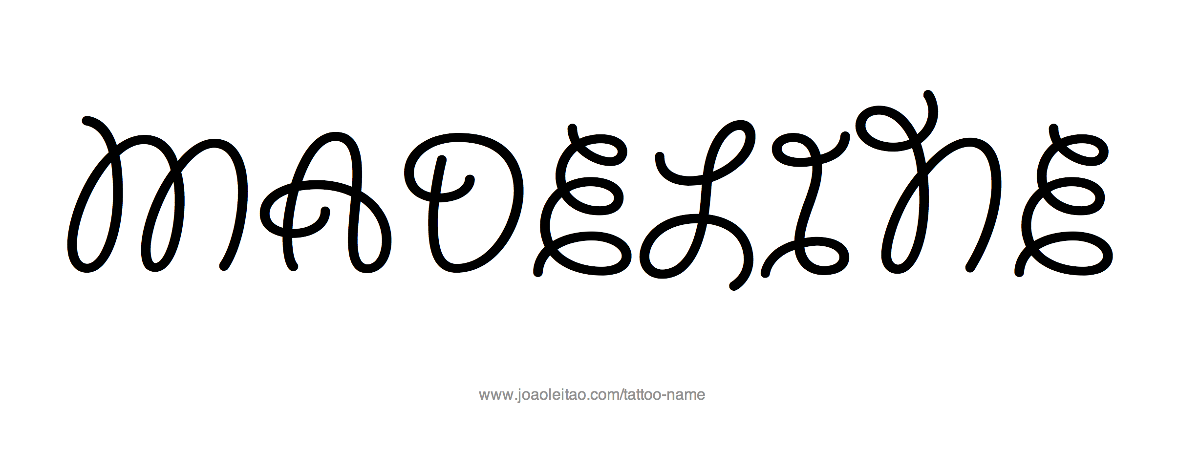Madeline Name Tattoo Designs