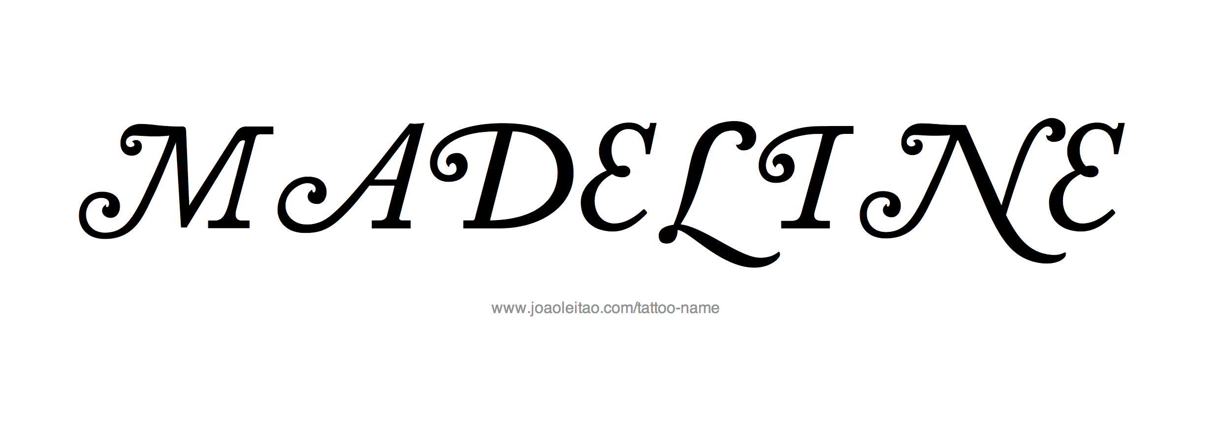 Madeline Name Tattoo Designs