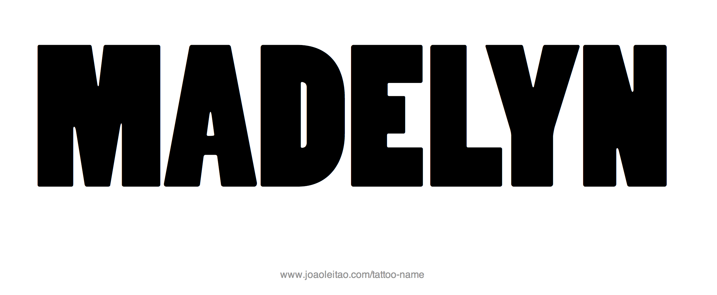 Madelyn Name Tattoo Designs