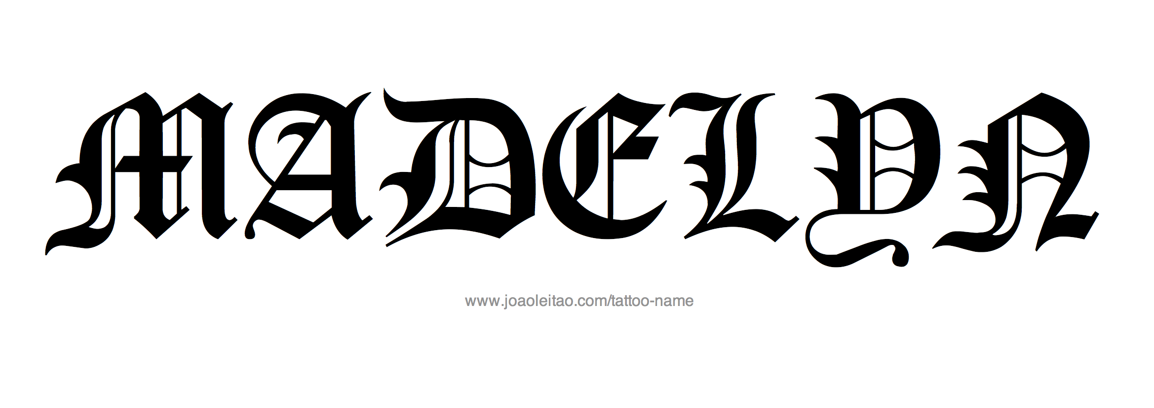 Madelyn Name Tattoo Designs