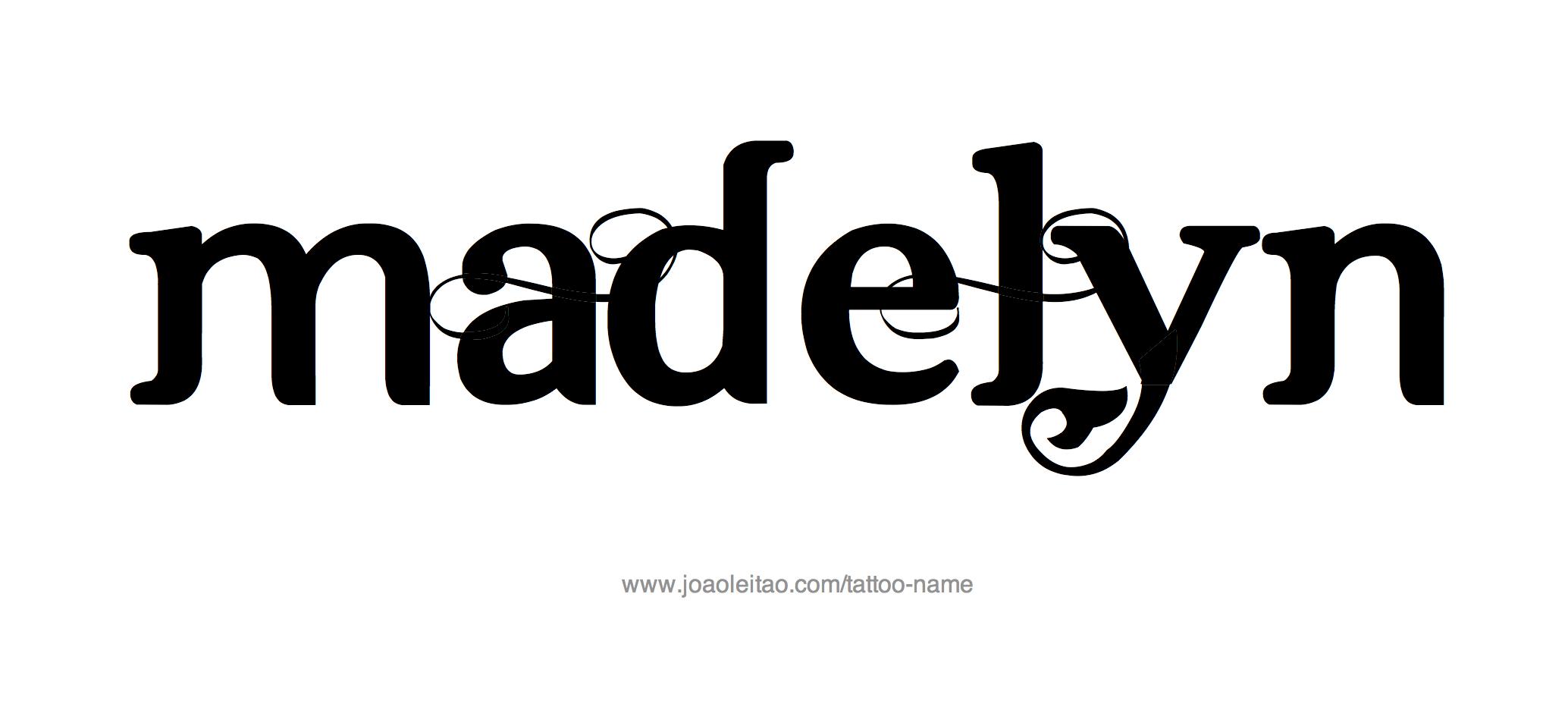 Madelyn Name Tattoo Designs