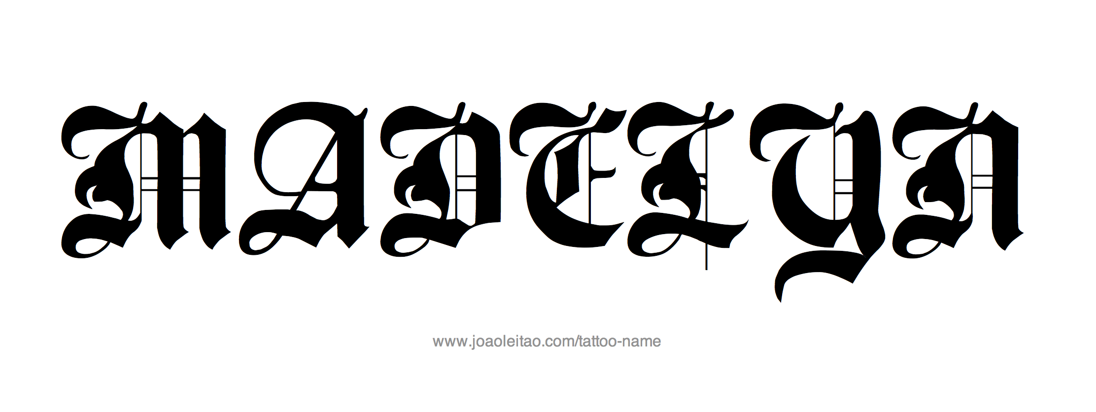 Madelyn Name Tattoo Designs