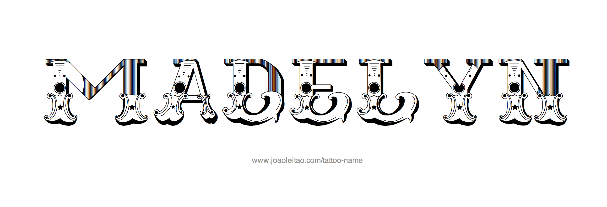 Madelyn Name Tattoo Designs