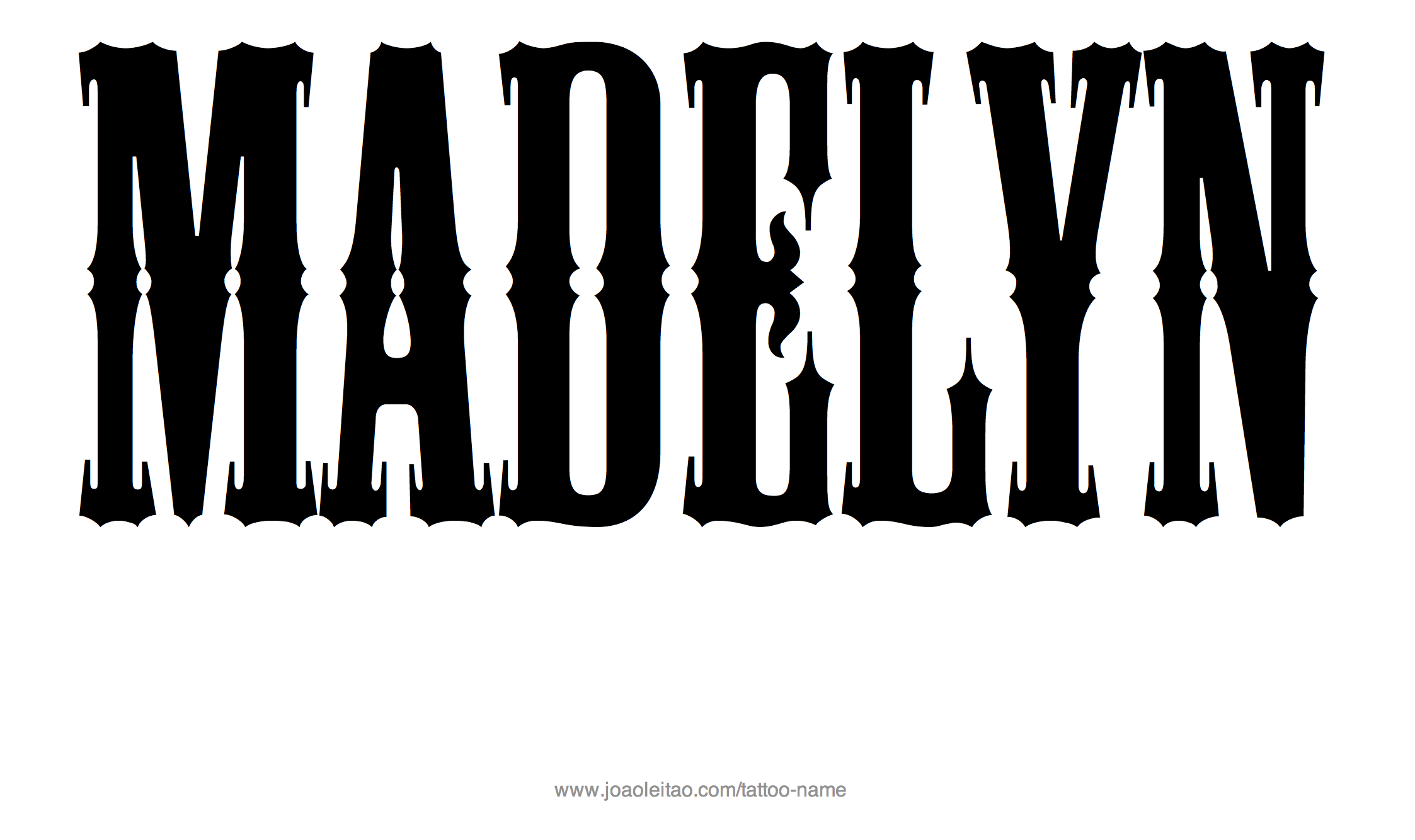 Madelyn Name Tattoo Designs