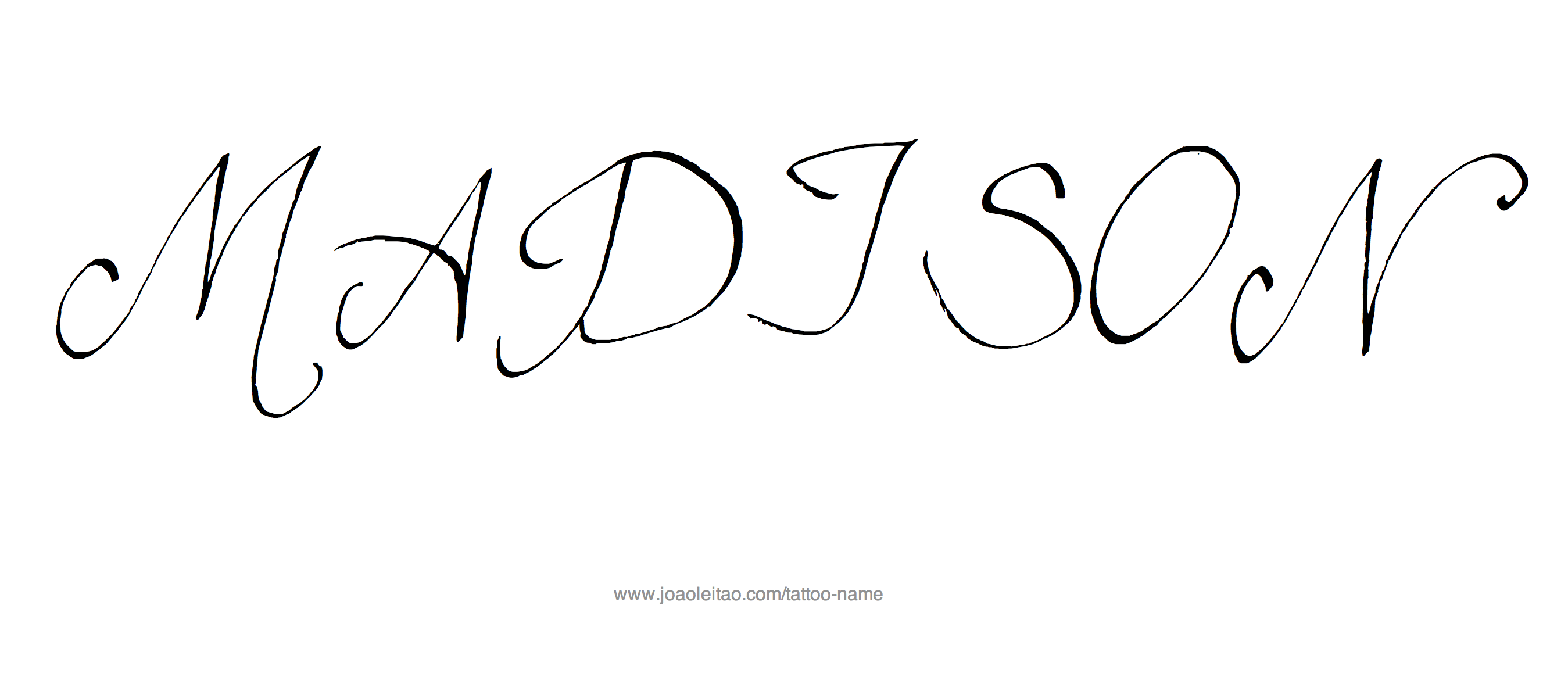 Madison Name Tattoo Designs