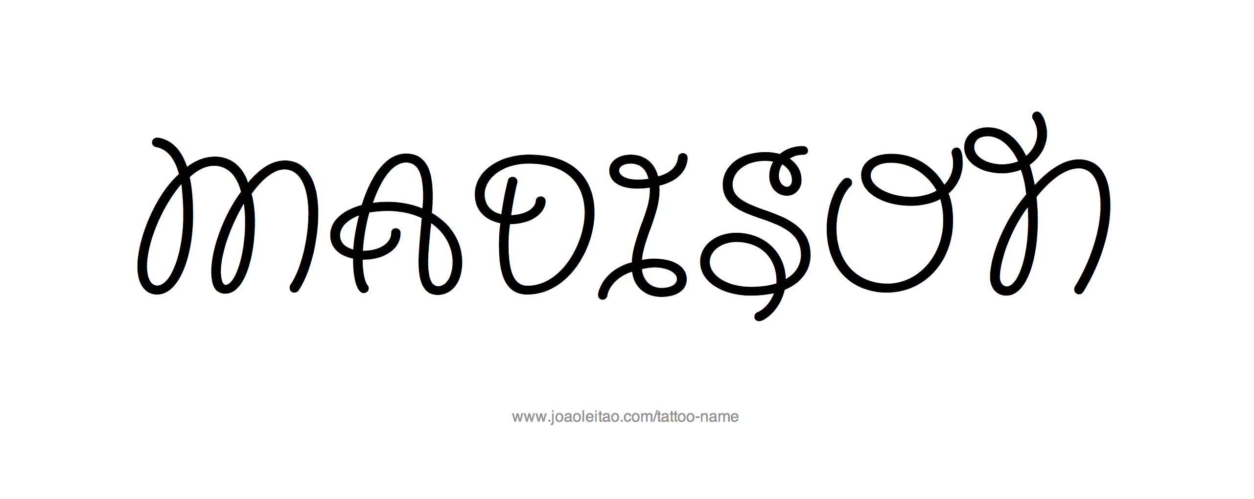 Madison Name Tattoo Designs
