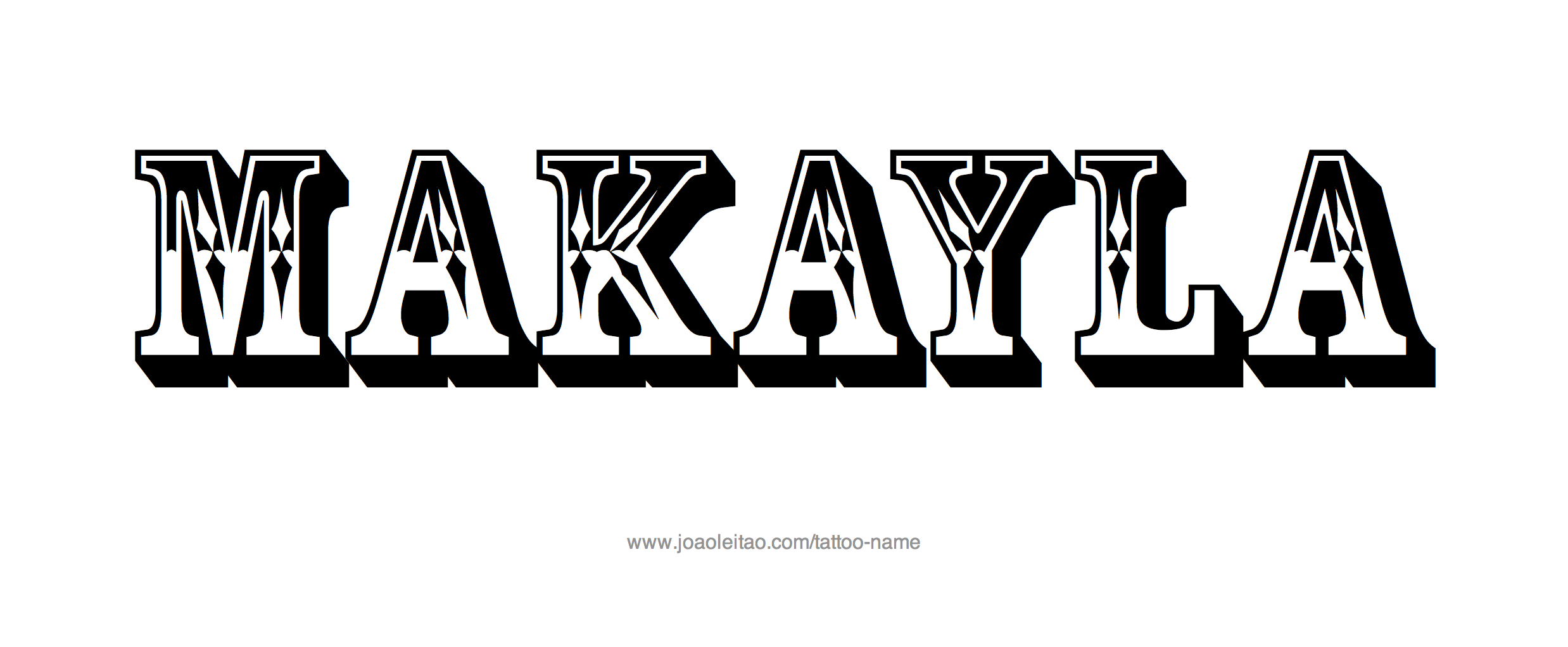 Makayla Name Tattoo Designs
