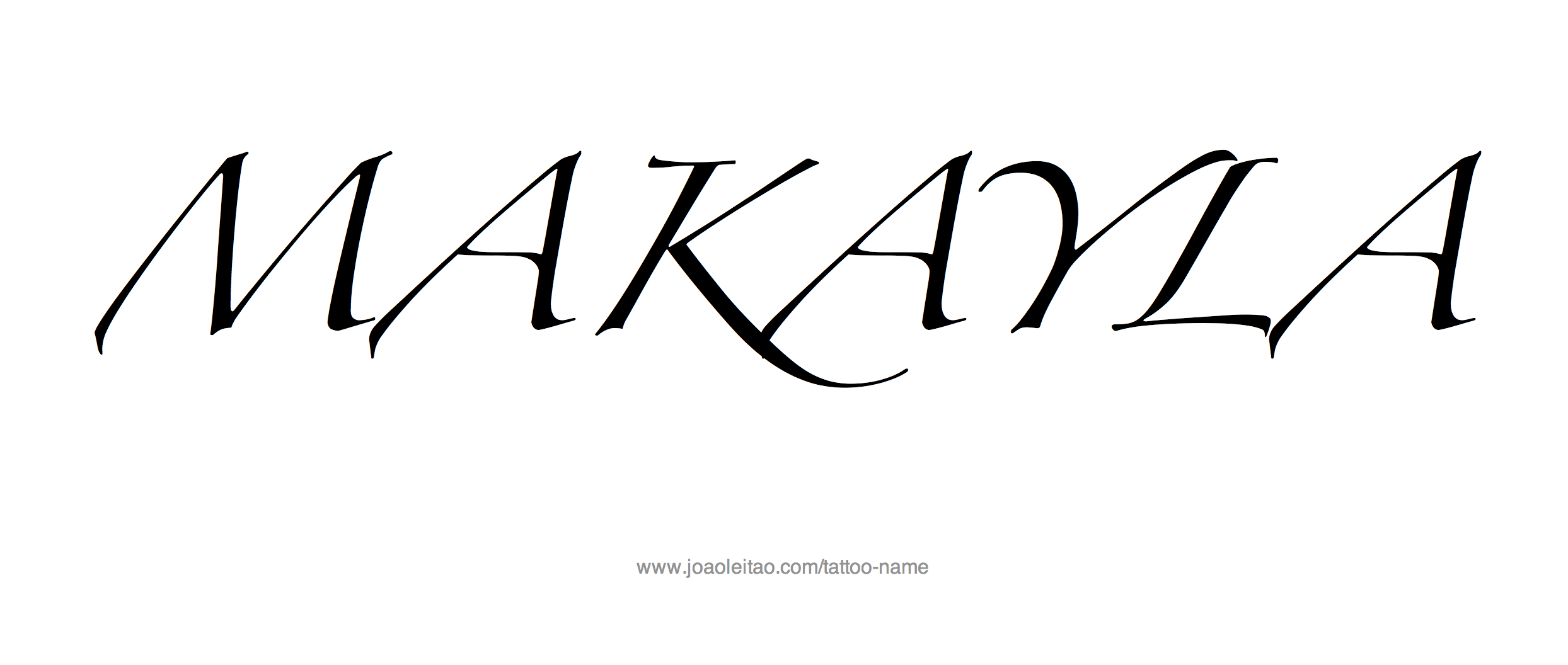 Makayla Name Tattoo Designs
