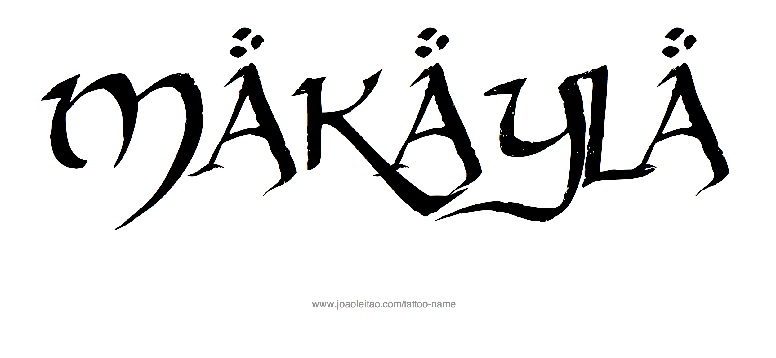 Makayla Name Tattoo Designs