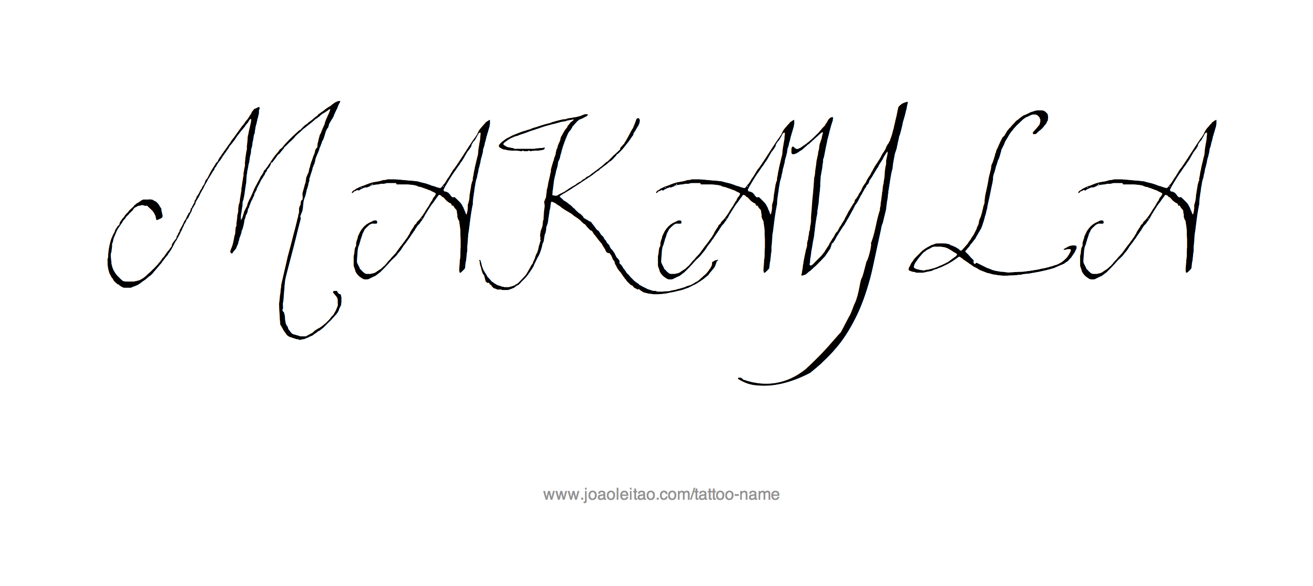 Makayla Name Tattoo Designs