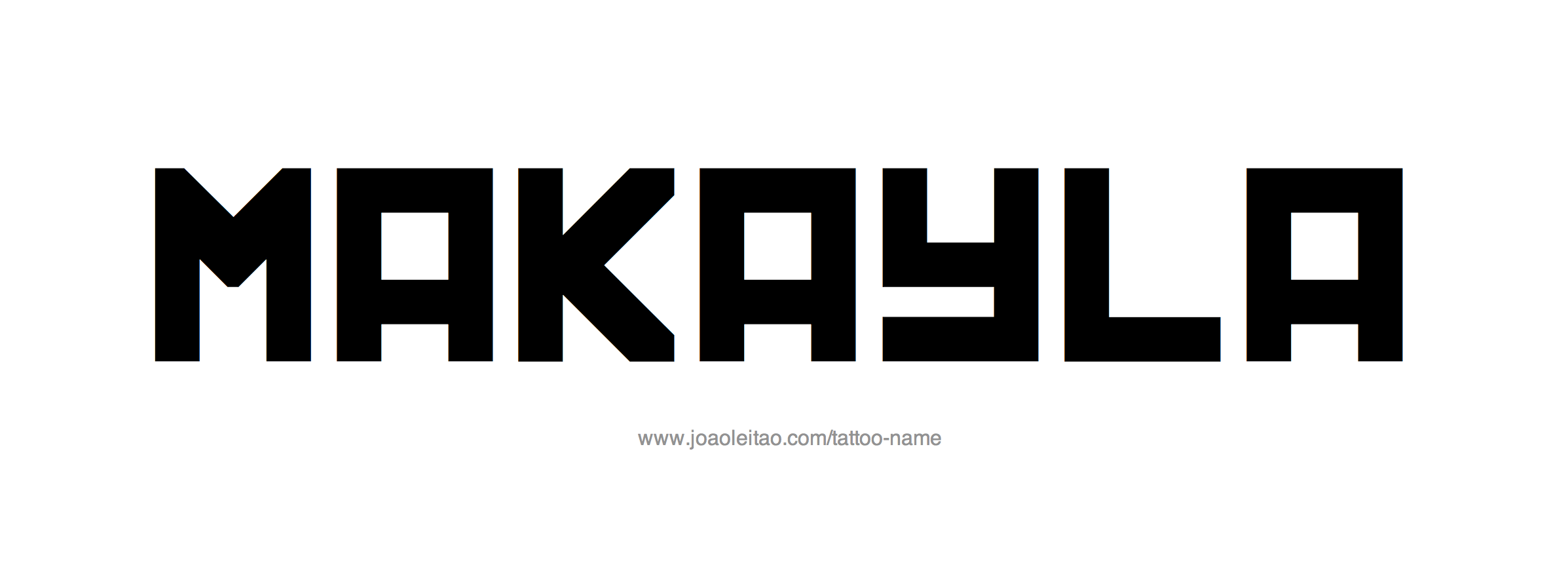 Makayla Name Tattoo Designs